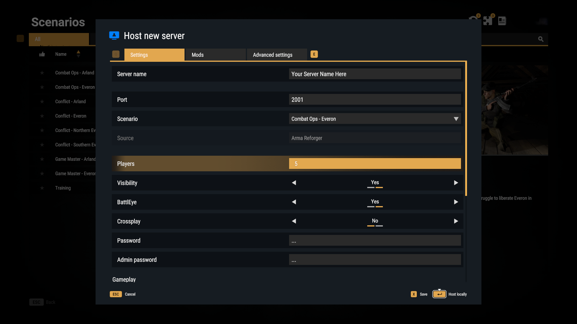 Boot Camp - Host Your Own Game | Arma Reforger